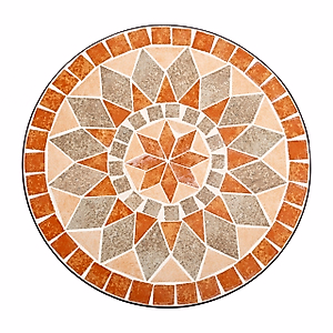 Quality Outdoor Living 29-KY04TN Accent Side Table, Small, Tan