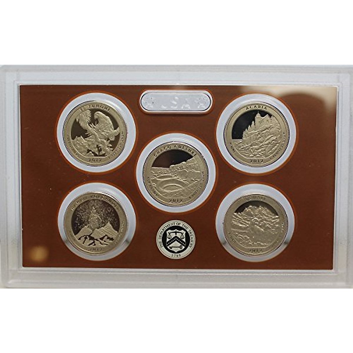 2012 United States 14-coin Proof Set - OGP box & COA