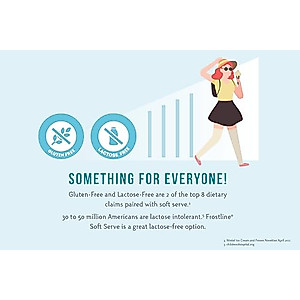 Frostline Vanilla Soft Serve Ice Cream Mix, 96 Ounce (Pack of 1), (cb2849)