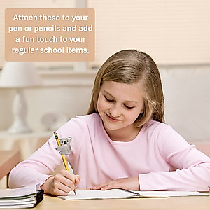 Koala Stuffed Animal Clips, 8 Pcs Small Stuffed Koala Clip for Women Hair Claw, Koala Pencil Hugger for Girls Kids (Brown and Grey)