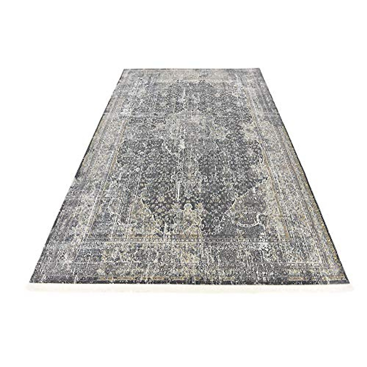 Unique Loom Baracoa Collection Area Rug - La Cabana (5' 5" x 8' Rectangle, Fume Gray/ Brown)