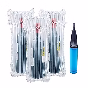 Wine Bottle Travel Protector Bags, Conilly 20 Packs Inflatable Air Column Packaging Bubble Bag with Free Inflator Pump, Reusable Wine Bottle Protector,Safe Choice for Wine Transportation