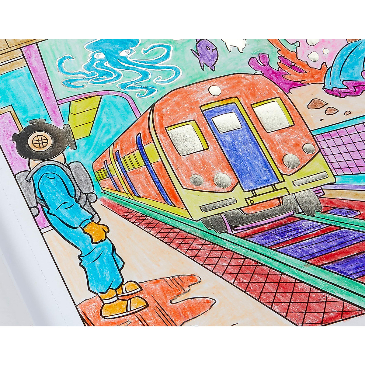 Crayola Art with Edge Coloring Book, Art in The Streets, 32pgs, Gift