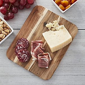 Farberware Small Acacia Wood Cutting Board, 8x10-Inch