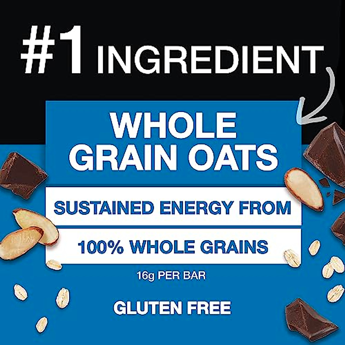 KIND Breakfast Cereal Bars, Gluten Free Snacks, Chocolate with Almonds, 9.3oz Box (6 Bars)