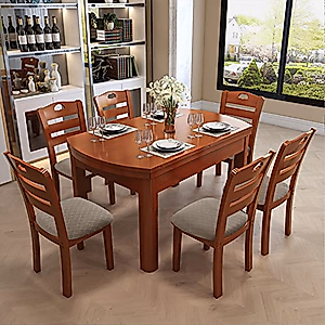 Genina Waterproof Seat Covers for Dining Room Chairs Covers Dining Chair Cover Kitchen Chair Covers (Taupe, 6 Pcs)