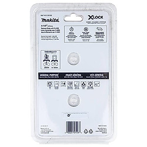 Makita E-07222 X-Lock 4-1/2" Turbo Rim Diamond Blade for Masonry Cutting, 2/pk