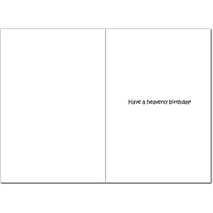 NobleWorks 8363 Heaven Hell Hilariousous Birthday Paper Card with Envelope