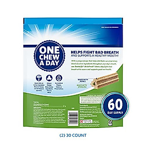Purina DentaLife Large Dog Dental Chews; ActivFresh Daily Oral Care - (2) 30 ct. Pouches