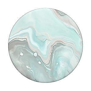 Mint Teal Gray and White Colors PopSockets PopGrip: Swappable Grip for Phones & Tablets