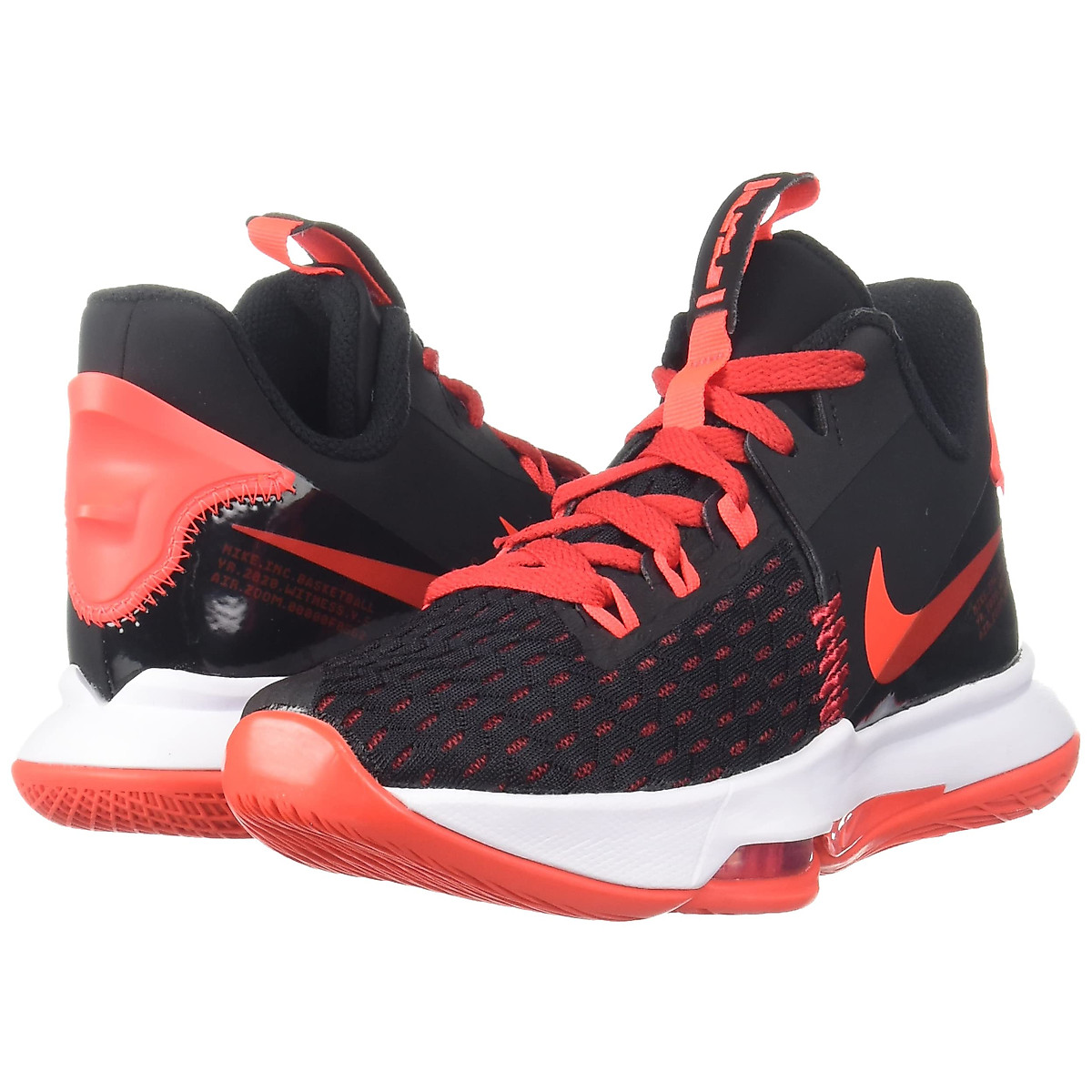 Nike Mens Lebron Witness V CQ9380 005 - Size 14 Black/Bright Crimson