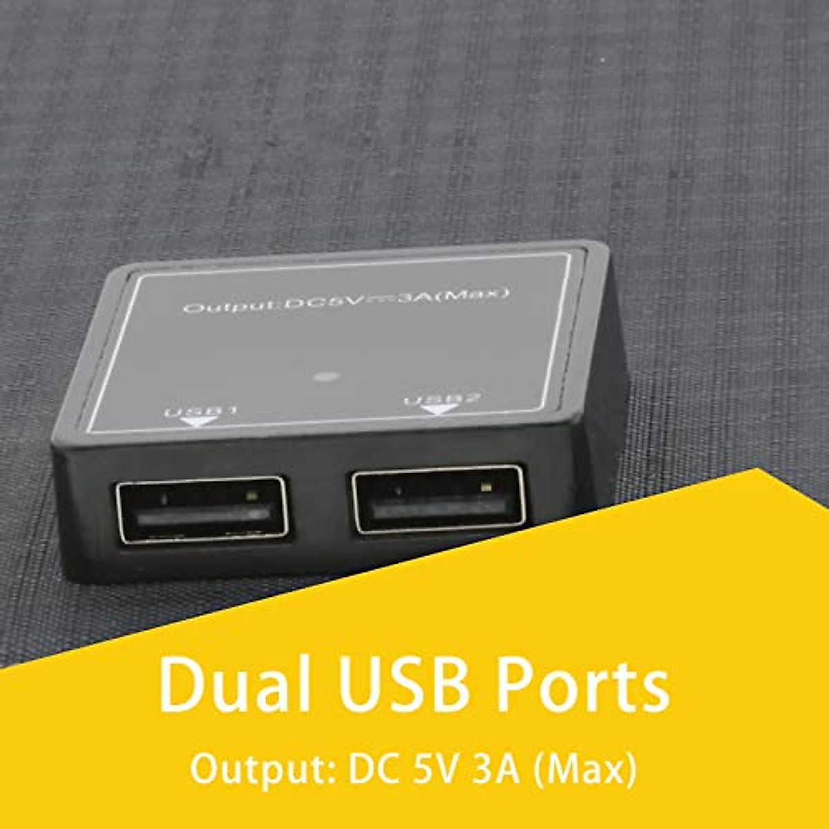 USB Solar Panel for Camping, 20W Portable Solar Charger, Dual USB(5V/3A) Folding SunPower Panel for Cellphone, Tablet, Samsung Galaxy, Bluetooth Headset and Other USB Devices