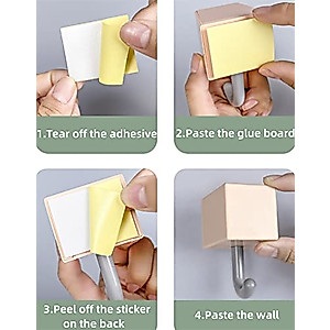 NURZIY Cat Chick Hamster Wall Hook,Self-Adhesive Wall Hanging Waterproof Hooks Up,Traceless Hook for Hat,Coat,Key,Leash,Towel (Blue)