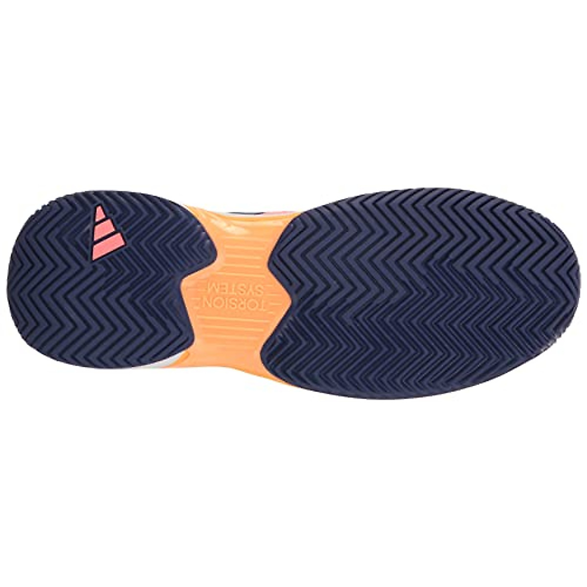 adidas Women's Courtjam Control Tennis Shoe, Acid Red/Legacy Indigo/Turbo, 9