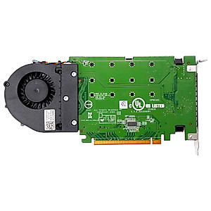M.2 NVME PCIE3.0 x4 Solid State Storage Adapter Card with Fan Fit for DELL T5810 T5820 T7810 T7910 R7910 T7820 T7920 Workstation and 13G R630 R730 14G R540 R740 R640 Server 06N9RH 6N9RH 080G5N 80G5N