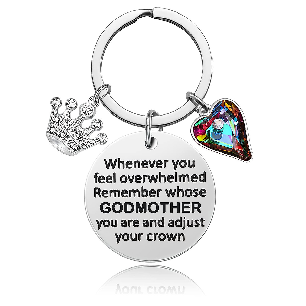 Godmother Keychain Gift Godmother Gifts from Godchild, God Mother Gifts for Women Godmother Proposal Birthday Christmas Gifts from Goddaughter Will You Be My Godmother Present Fairy Godmother Gifts