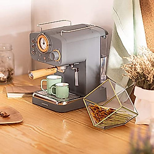 ELLDOO Gold Glass Coffee Pods Holder, Slanted Square Box Coffee Pod Organizer for K Cup Espresso, Tea Bags Sugar Packets Coffee Capsule Storage Holder for Kitchen Coffee Bar Office Desktop Counter