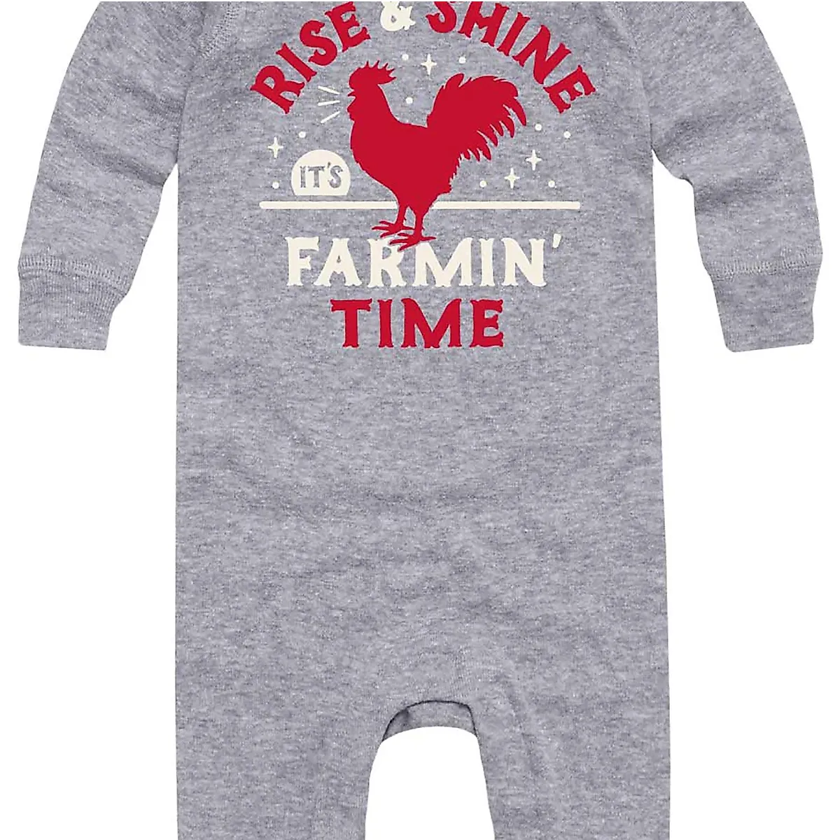 Country Casuals Rise And Shine - Baby Long Legged Bodysuit - Size 6 Months