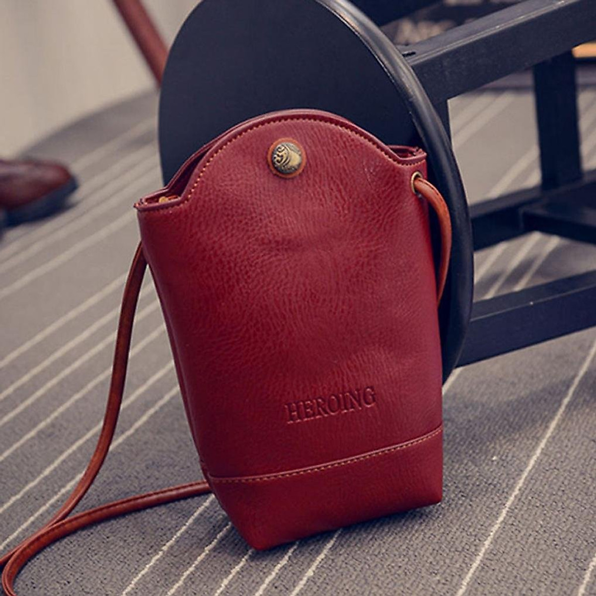 Shoulder Bag, Women Messenger Bags Casual Slim Crossbody Tote Handbag Small Body Bags (Red)