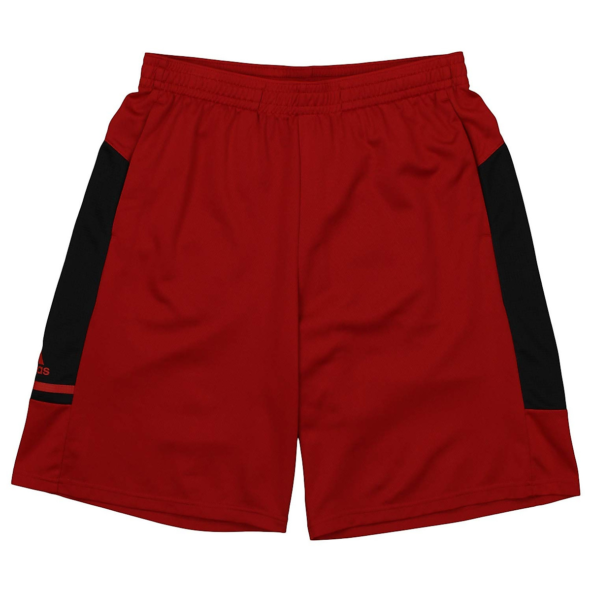 adidas Game Built Player Climalite Short with Pockets, Power Red- Black Large