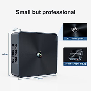Beelink SEi10 Mini PC,10th Generation Intel Ice Lake i5-1035G1 Processor(up to 3.6 GHz),Mini Computer with 16GB DDR4 RAM/500GB SSD,4K FPS/WiFi 6/BT5.2/Support Auto Power On