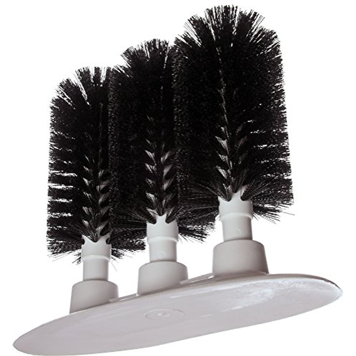 SPARTA 4046103 Plastic Glass Washer, Scrub Brush With Soft Bristles, 8 Inches, Black