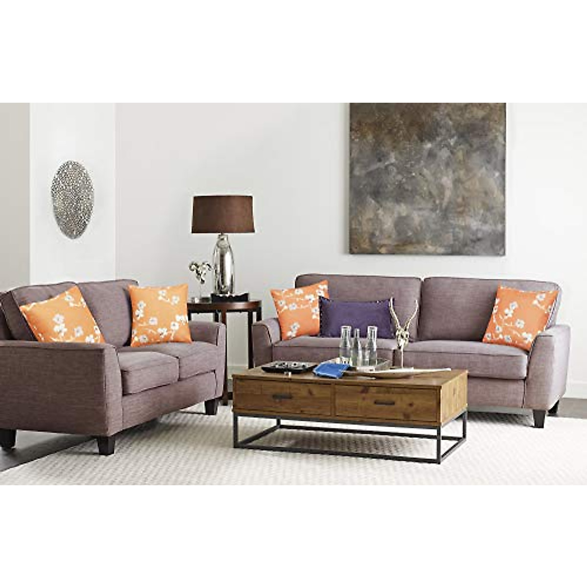 Serta Deep Seating Astoria 61" Loveseat in Tan