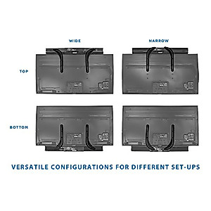 Mount-It! Soundbar Mount, Universal Sound Bar TV Bracket for Mounting Above or Under TV, Fits Sonos, Samsung, Sony, Vizio, Adjustable Arm Fits 32 to 70 Inch TVs, 33 Lbs Capacity, Black