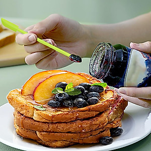 Makeup Spatula 6Pcs, Silicone Spatula Set Mini Small Spatula for food Bottle Beauty Spatula Tiny Lotion Jar Scraper to Get Last of Makeup Out（Multicolor)