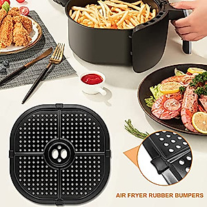 Air Fryer Grill Pan Replacement Parts for 5QT COSORI Air Fryers, 9.09IN Premium Square Air Fryer Grill Crisper Plate Tray Accessories Rack for Instant Air Fryer, Non-Stick, Dishwasher Safe