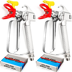 SG02 Airless Paint Spray Gun High Pressure 3600PSI 517 Tip Swivel Joint for Pump Sprayer Parts Accessories(2 Sets)
