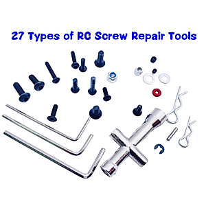 634pcs Universal RC Screw Assortment kit-Fasteners for Traxxas Axial Redcat HPI Arrma SCX10 Losi Scale RC Cars-1/8 1/10 1/12 RC truck,tracked car,remote control car, repair tools for off-road vehicles