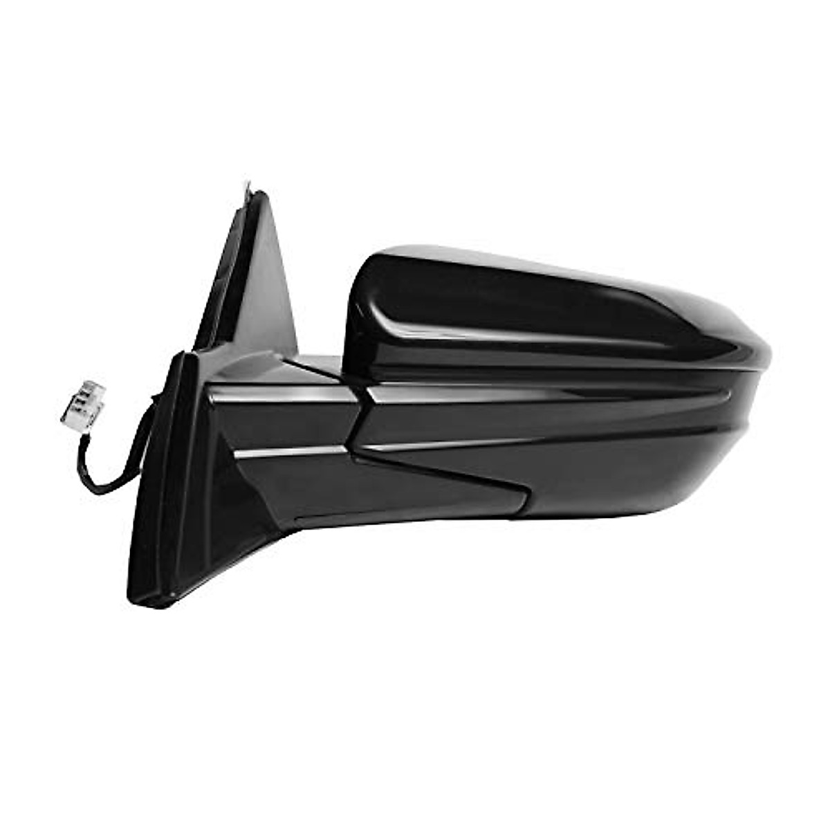 Fit System Driver Side Mirror for HONDA Civic Hatchback, (textured black w/PTM cover, foldaway), w/o turn signal, w/o camera, L, P (63634H)