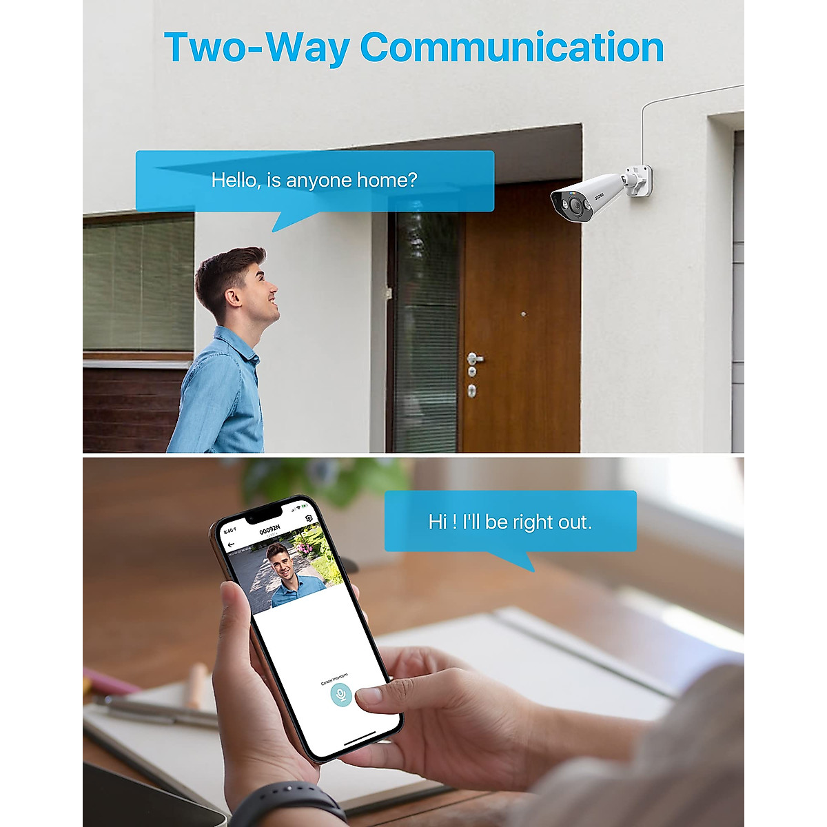 ZOSI 16CH 4K Spotlight Home PoE Security Camera System,H.265+ 16Channel 8MP NVR with 4TB HDD,10pcs 5MP Outdoor PoE IP Cameras,2 Way Audio,Night Vision,Person/Vehicle Detection,for 24-7 Recording