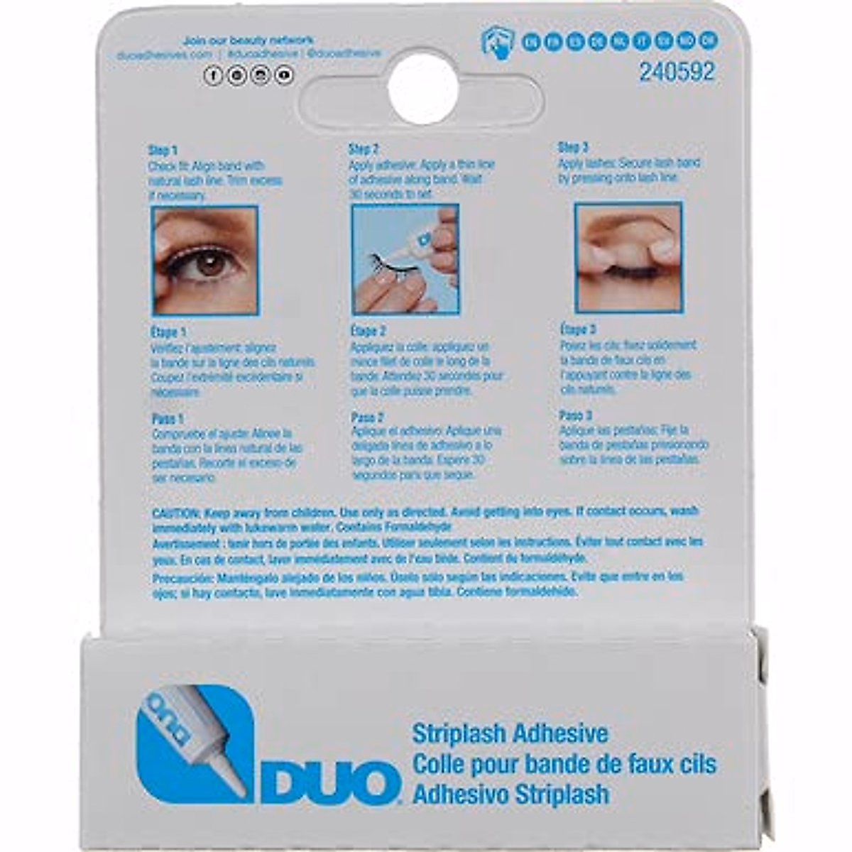 Duo Eyelash Adhesive 0.25oz White/Clear (3 Pack)