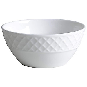Mikasa Trellis White Fruit Dessert (Sauce) Bowl