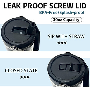 Queen Hero 30 oz Axolotls Tumbler with Handle, Large Insulated Tumbler with Flip & Straw Coffee Mug Cup Stainless Steel Gifts for Women Men Youth