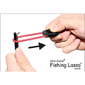 Orin Briant Fishing Lasso by Stick Jacket - Comes in Short or Long; Manage your fishing gear, bundle rods, pair two piece rods, secure rod covers, tangle free cables, extension cords and rope. (Short)
