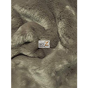 Seal Beaver Shag Faux Fur Fabric (Knit Backing) Sold by The Yard DIY Coats Costumes Scarfs Rugs Accessories Fashion (Pewter)