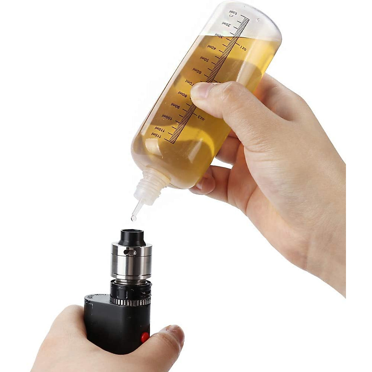 fengwanda 10pcs Empty 120ml PE Unique Dropper Bottle DIY Liquid dispensor