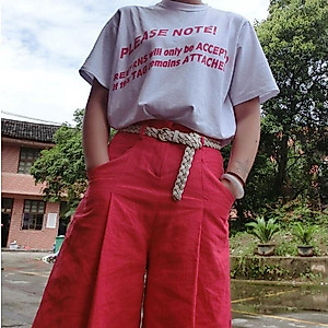 MoYoTo® Women's Fashion Thin Braided Leather Belt For Dress with Buckle 20mm (White)