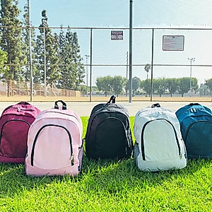 NGIL Canvas School Backpack (Glitter-Royal)
