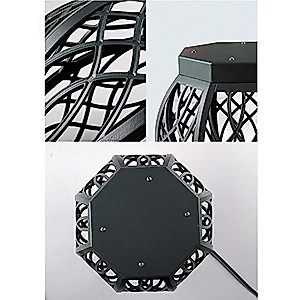 ZZYJYALG Led Black Vintage Hollow Aluminum Waterproof Post Lights European Retro Industrial Outdoor Post Lights Lawn Door Garden Park Home Lighting Pillar Lamps