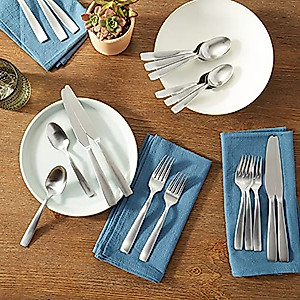 Oneida Everdine Everyday Flatware, 20 Piece, Service for 4, 18/0 Stainless Steel, Silverware Set