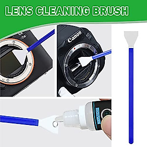 REFLYING Camera Cleaning Kit, Lens Cleaning Kit with Camera Lens Cleaner 20ml,Sensor Cleaner 10ml,Lens Cleaning Pen,16mm Sensor Cleaning Swabs for APS-C DSLR,Cleaning Cloth