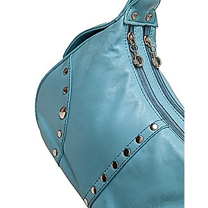 Handbags For All Studded Hobo Shoulder Handbag