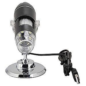 USB Microscope,1600X Digital Electron Microscope USB Video Camera 2MP 1600x1200 with 8 LED,High Speed DSP,Macro Lens,8 LED Magnification Endoscope Camera