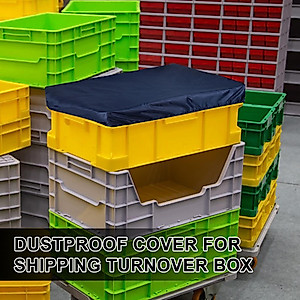 acime Deck Box Waterproof, Outdoor Deck Box, Protective Box Covers Convenient Waterproof Dustproof, Storage Basket with Elastic Rope Garage Supplies for Homes Kitchens Garages Decks