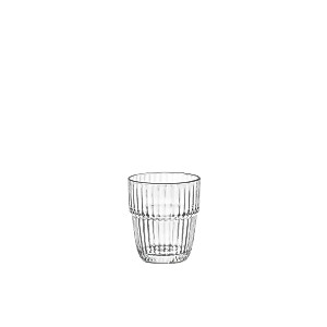 Bormioli Rocco Barshine 7 oz. Stackable Juice Drinking Glasses, Clear, Set of 6