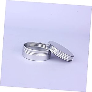 Ciieeo Container with Lid 24pcs Containers with Lids Cream Jars with Lids Empty Tin Cans Tin Cans with Lids Balm Tin Container Screw Tin Cans Empty Cream Jar Metal Tin Container Balsam